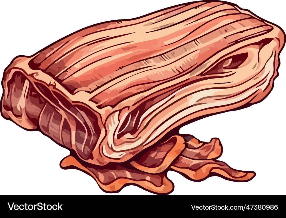 Freshly cooked pork sandwich a gourmet delight Vector Image