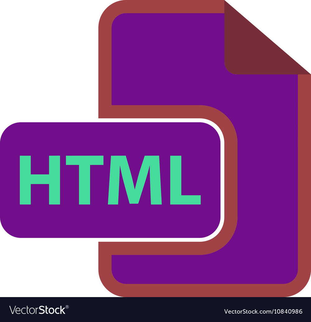 Html icon Royalty Free Vector Image - VectorStock