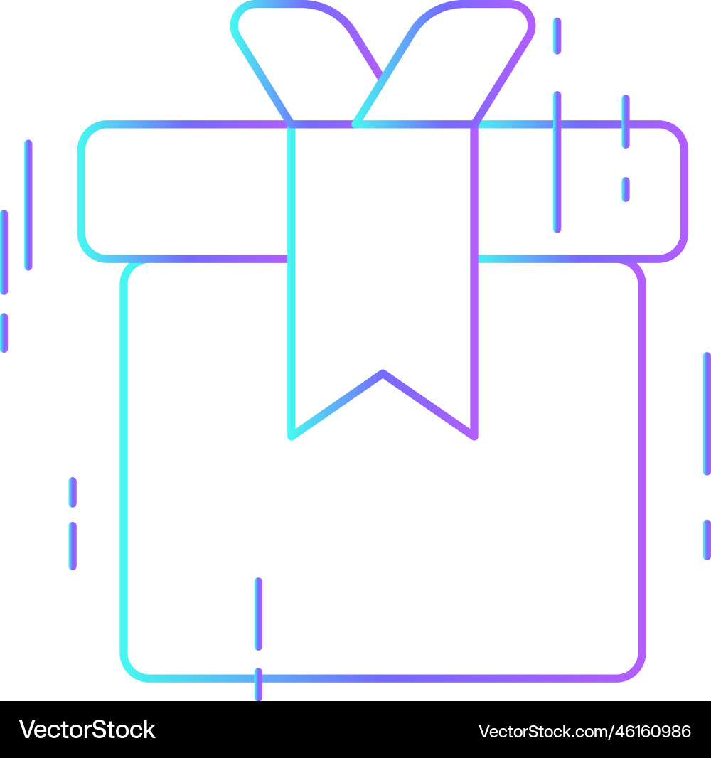 Parcel delivery service icons with purple blue Vector Image