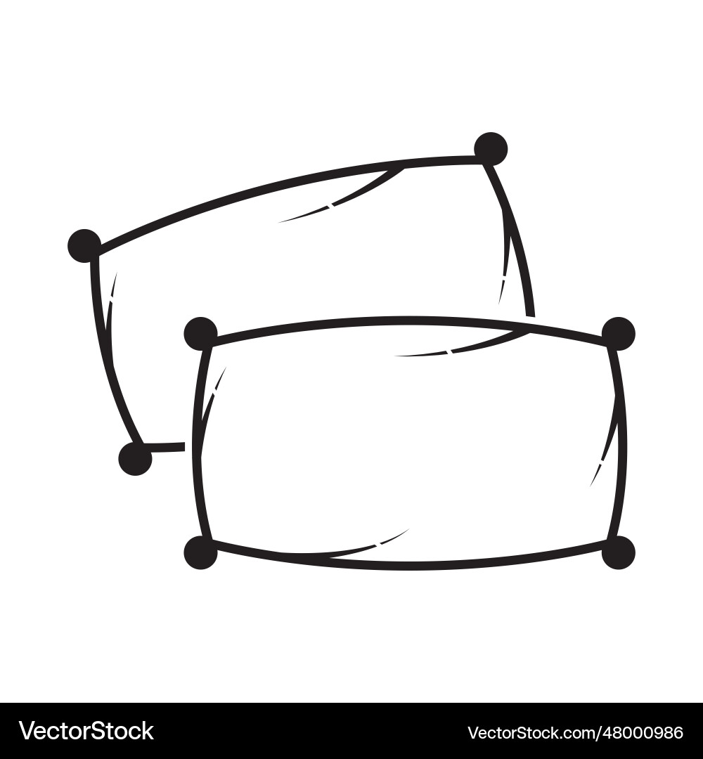 Pillow icon Royalty Free Vector Image - VectorStock