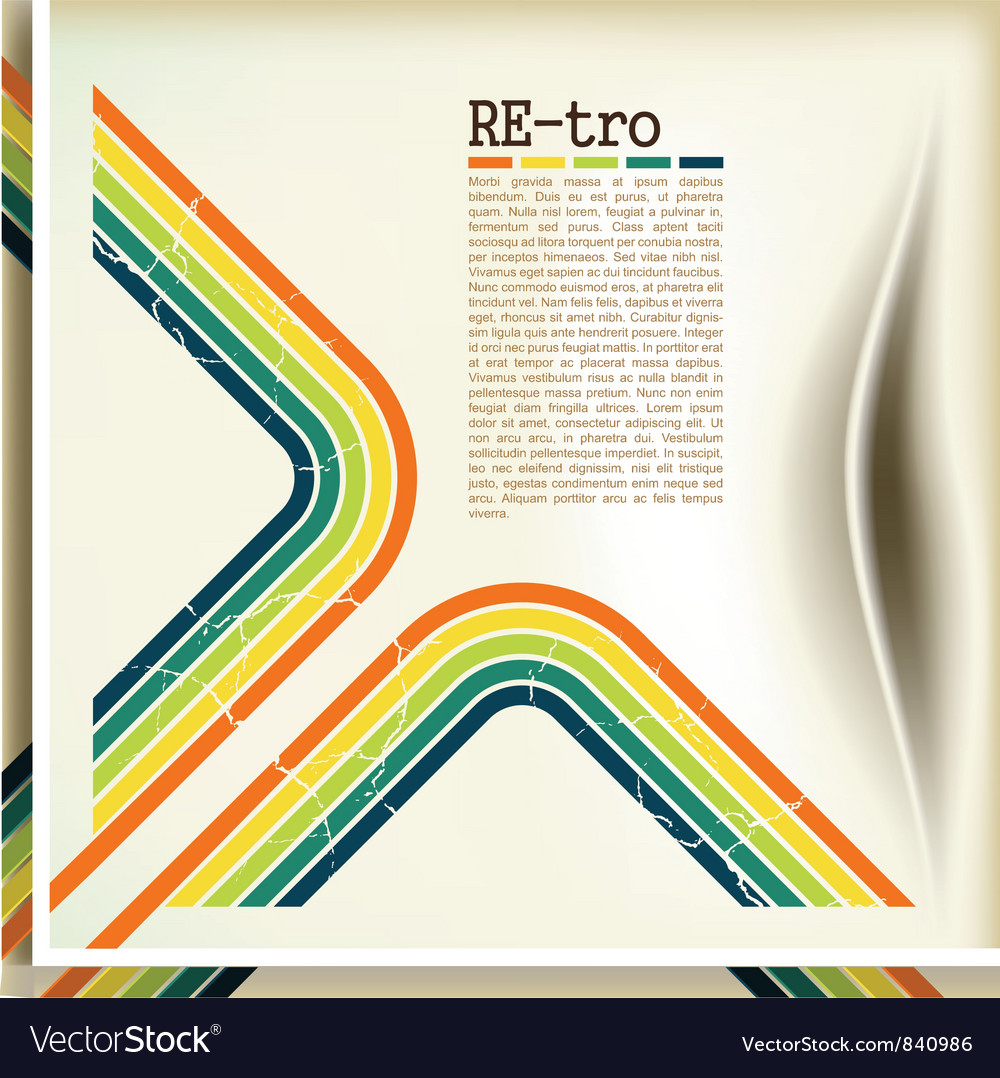 Retro lines Royalty Free Vector Image - VectorStock