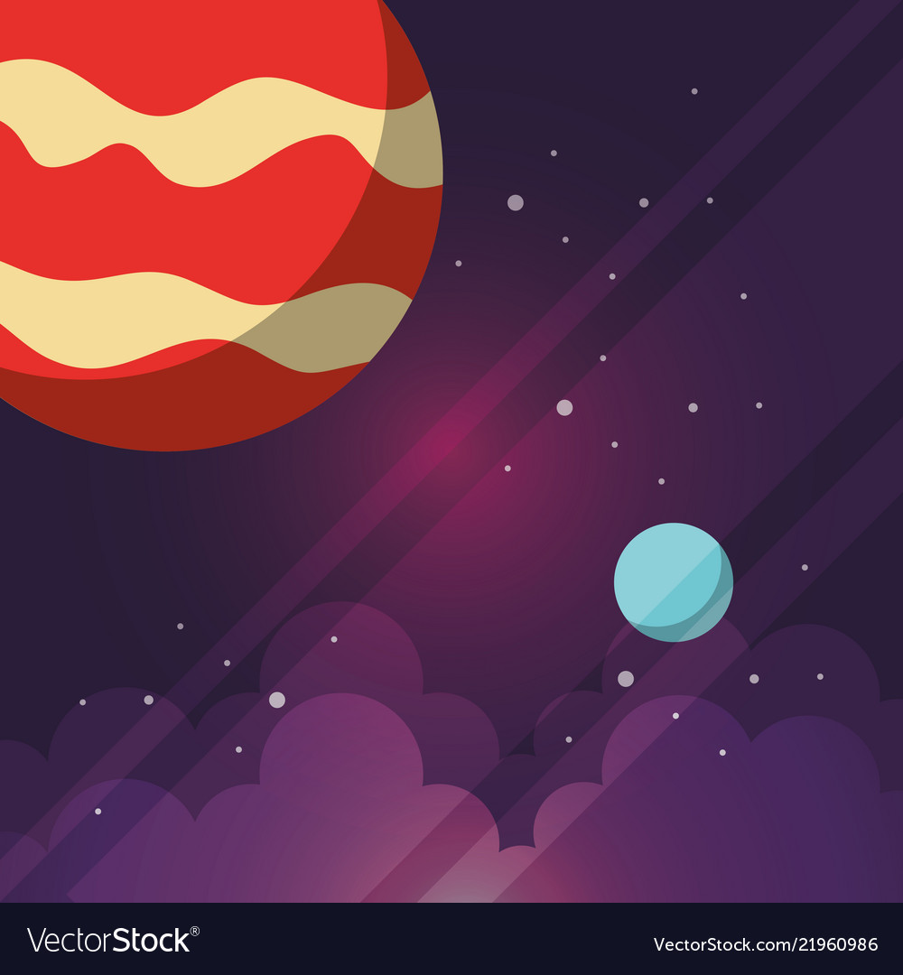 Space solar system concept Royalty Free Vector Image
