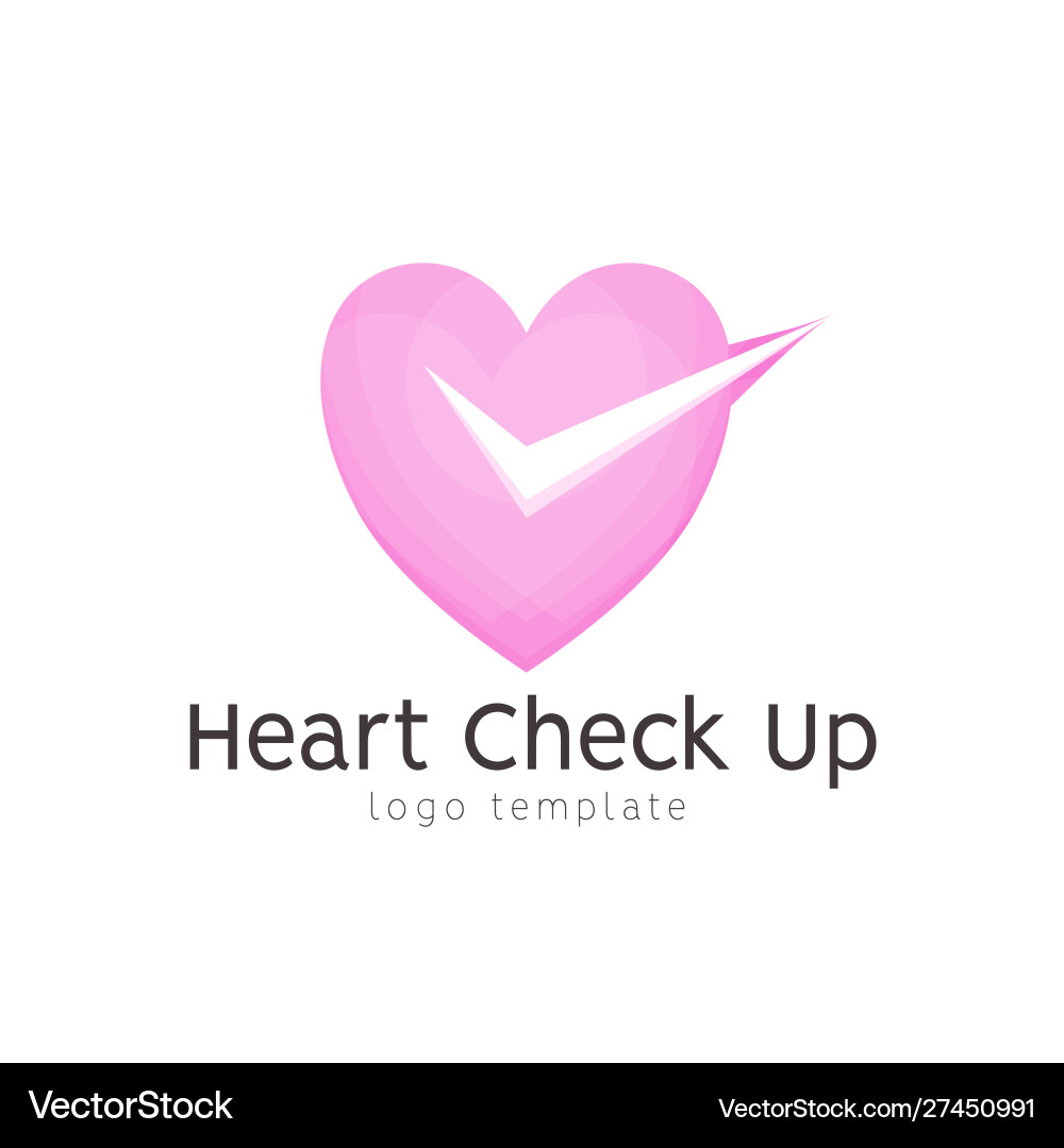 Abstract love logo design modern 3d symbol Vector Image