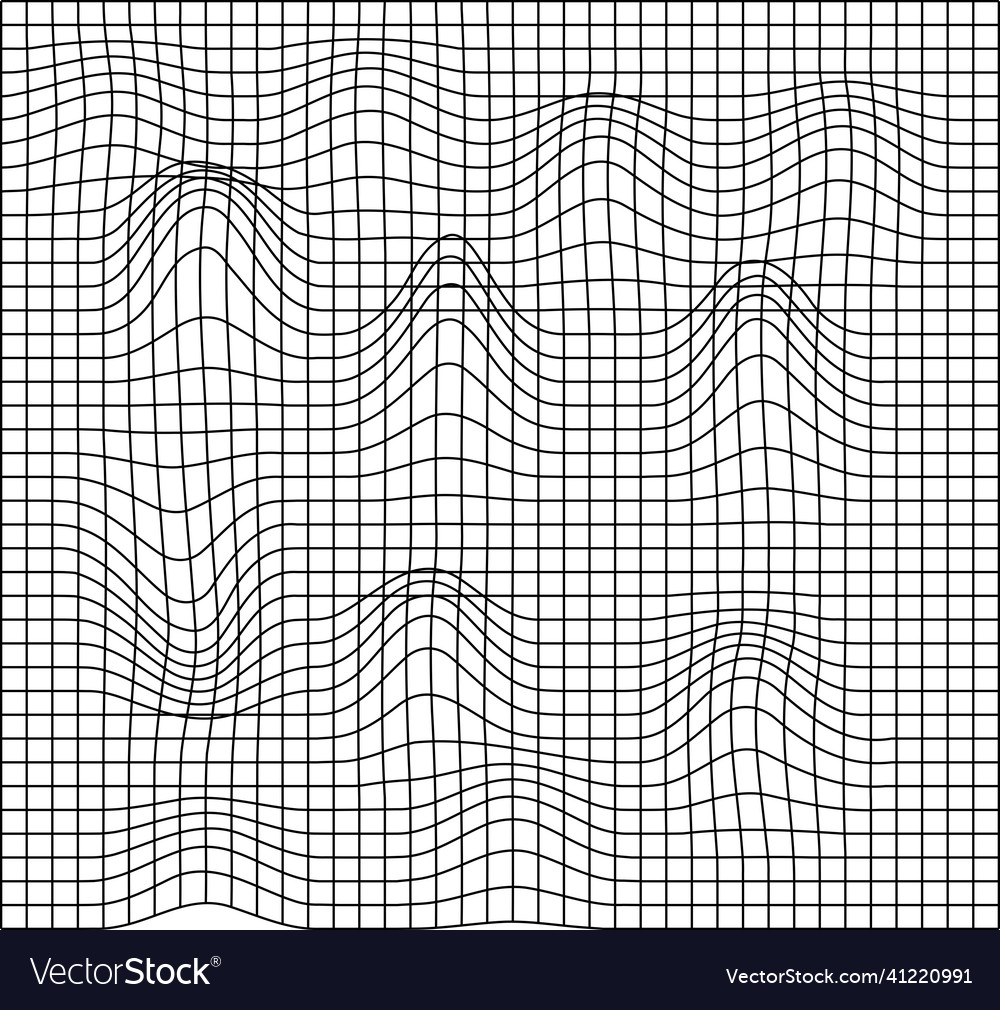 Distorted grid seamless pattern glitch retrowave Vector Image Distorted grid seamless pattern glitch retrowave Vector Image