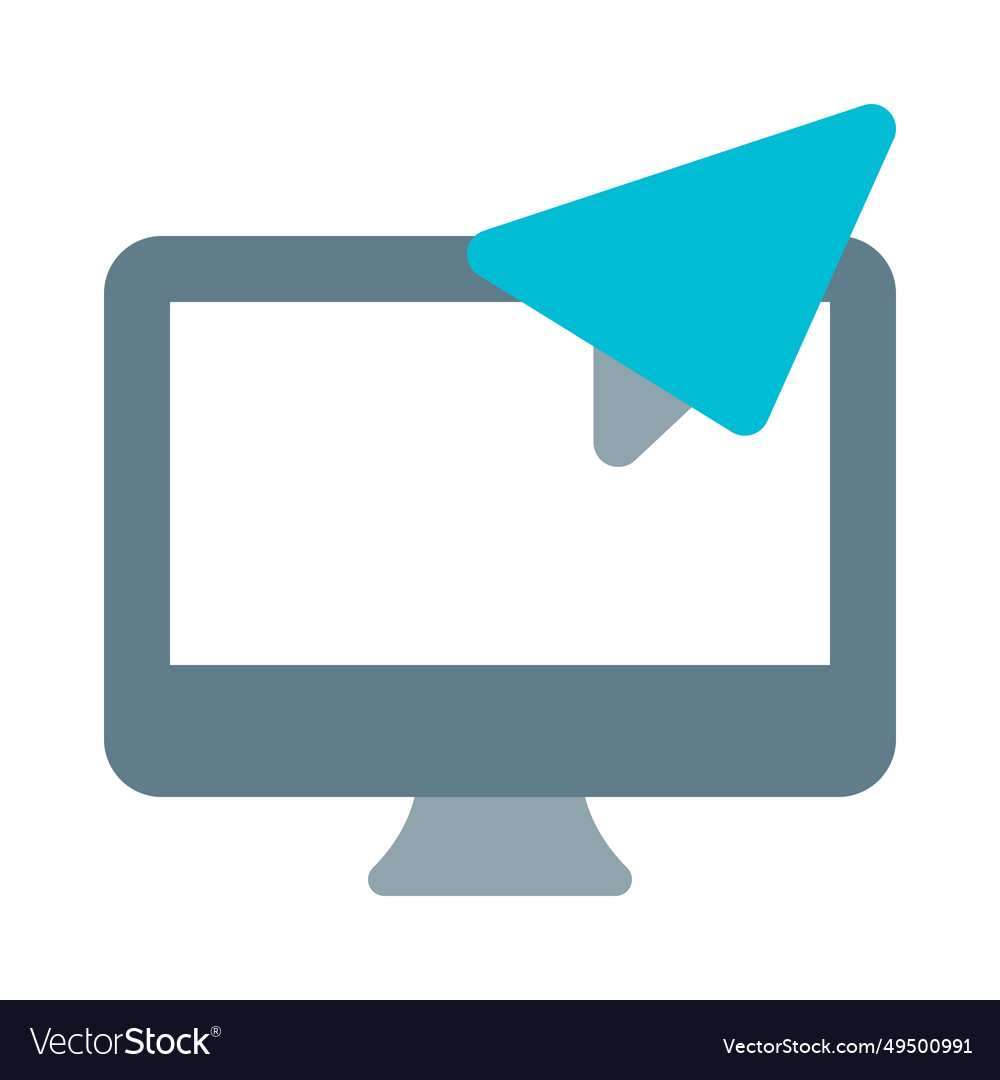 Sending or sharing file data via computer Vector Image