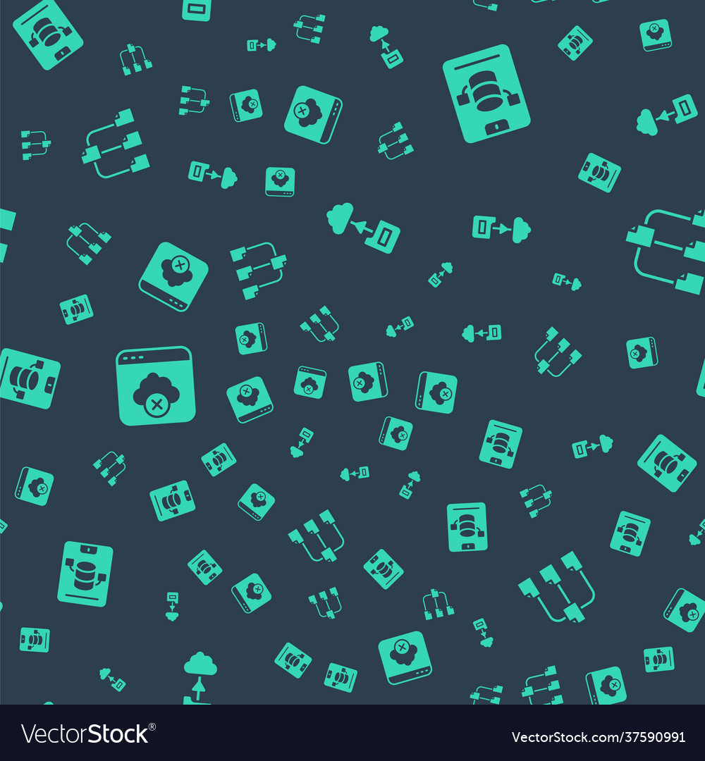 Set cloud technology data transfer server data Vector Image Set cloud technology data transfer server data Vector Image