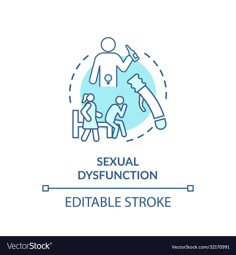 Sexual Dysfunction Concept Icon Royalty Free Vector Image