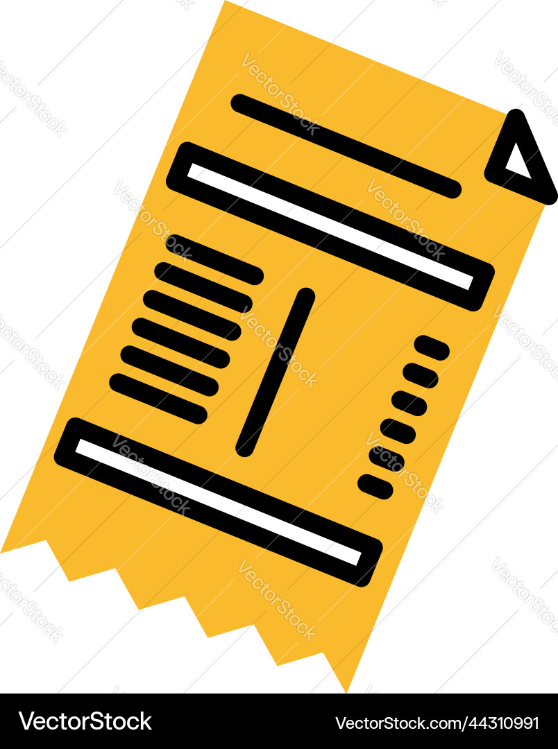 Supermarket recipt on a white background Vector Image