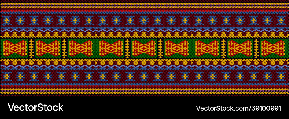 Traditional ethnic ornament for use on fabrics Vector Image