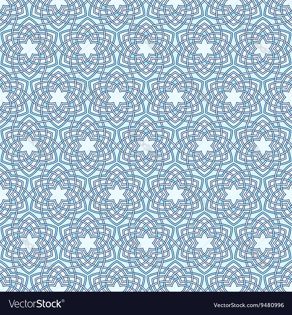 Arabesque floral pattern Royalty Free Vector Image