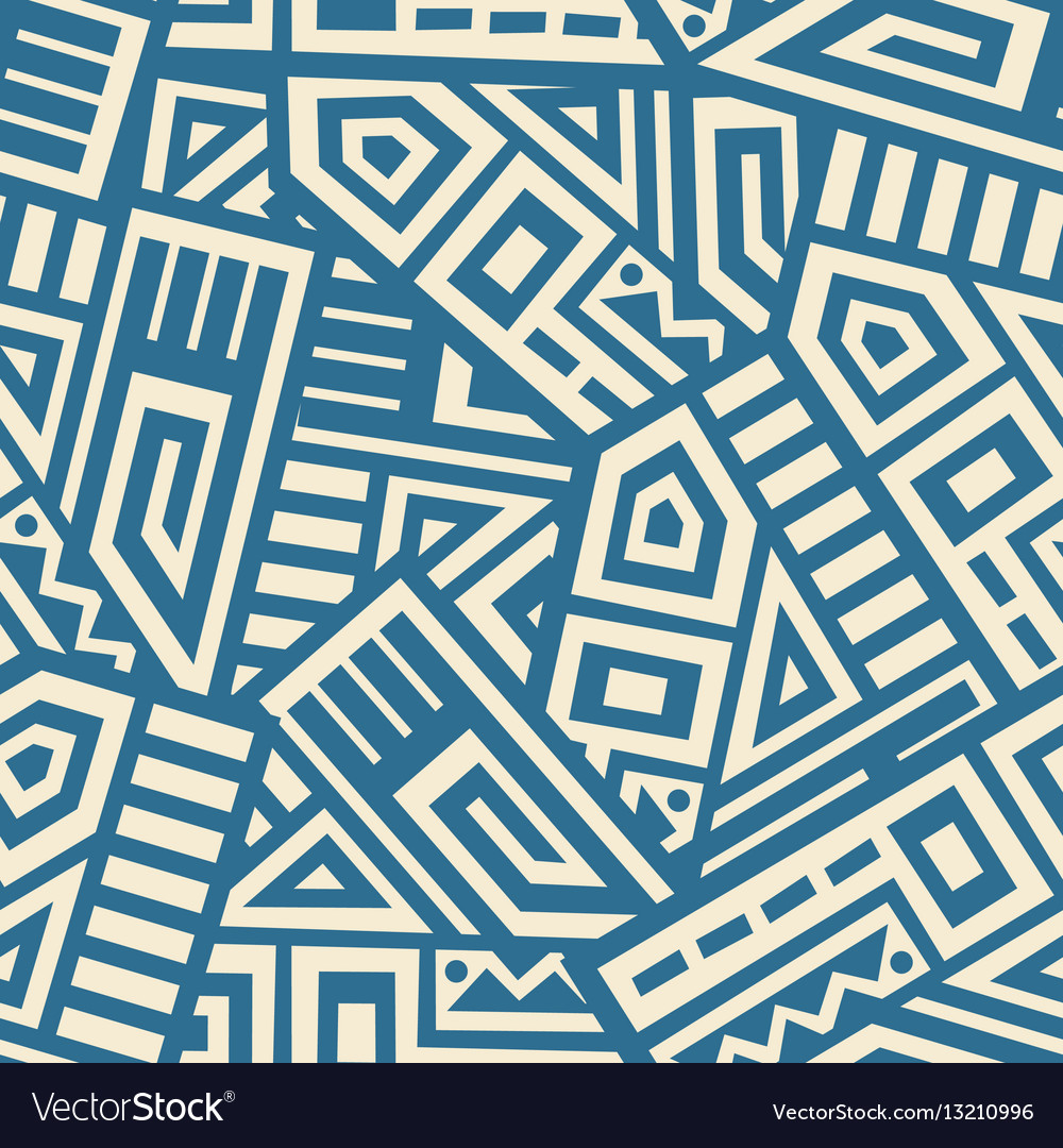 Aztec seamless pattern Royalty Free Vector Image