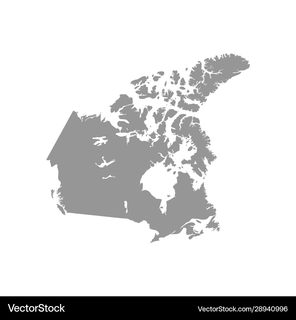 Canada map design abstract Royalty Free Vector Image
