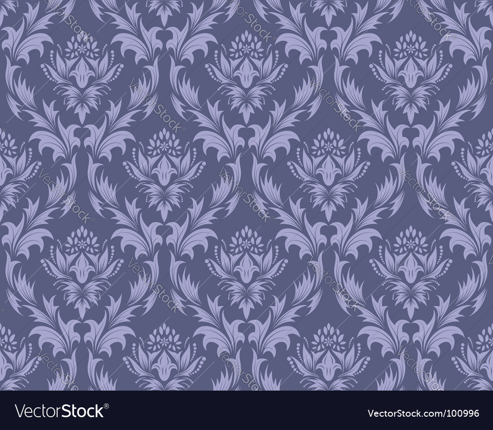 Damask pattern Royalty Free Vector Image - VectorStock