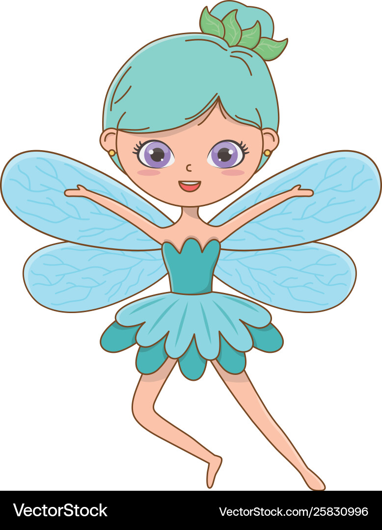 Fairy cartoon fairytale design Royalty Free Vector Image