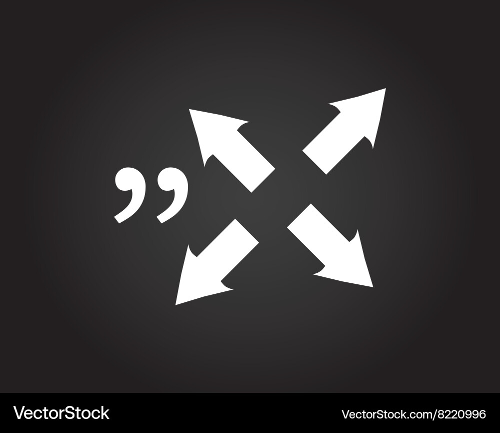 Quote blank template bubble print design Vector Image