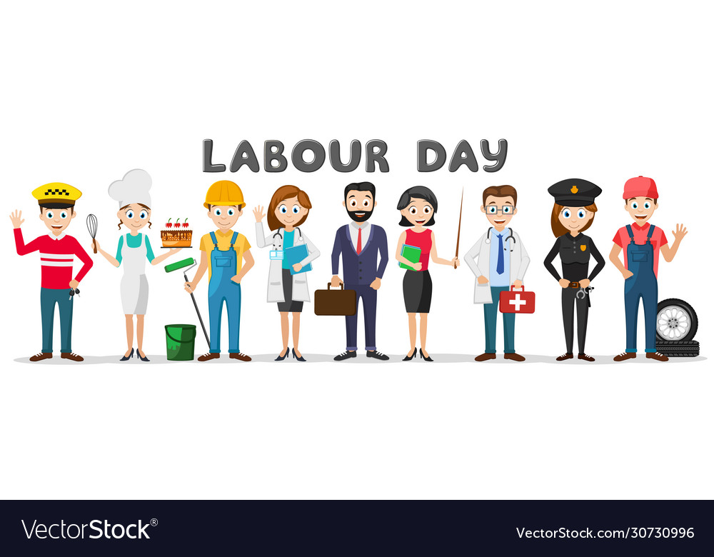 Set people different professions on a white Vector Image Set people different professions on a white Vector Image