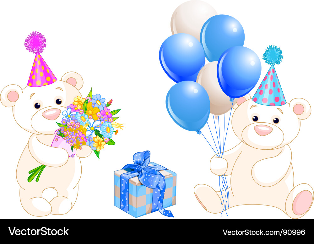 Teddy bears Royalty Free Vector Image - VectorStock