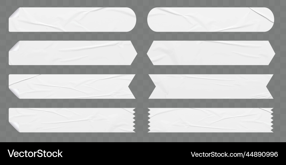 White stickers banners labels tags of different Vector Image