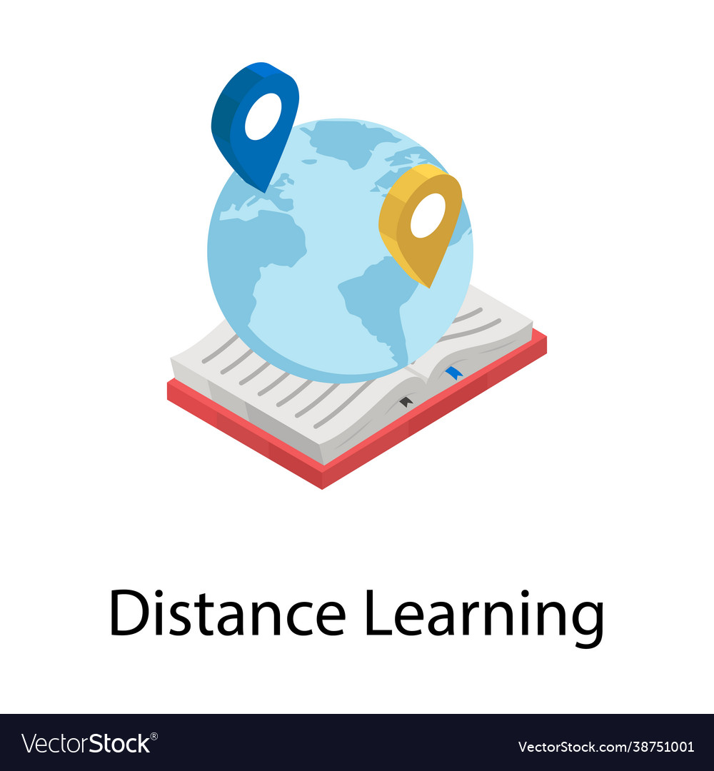 Distance learning Royalty Free Vector Image - VectorStock