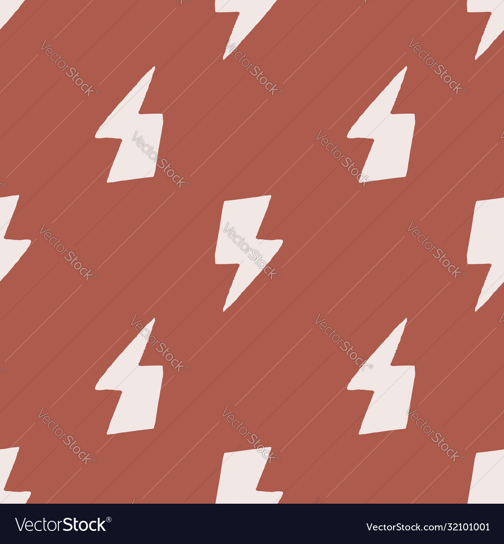 Hand drawn thunder backdrop seamless pattern Vector Image