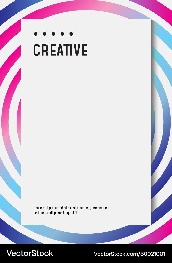 Modern poster design template for business Vector Image