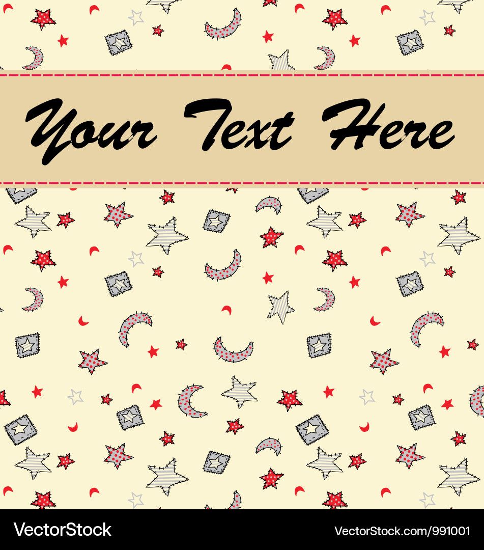 Moon star invitation card Royalty Free Vector Image
