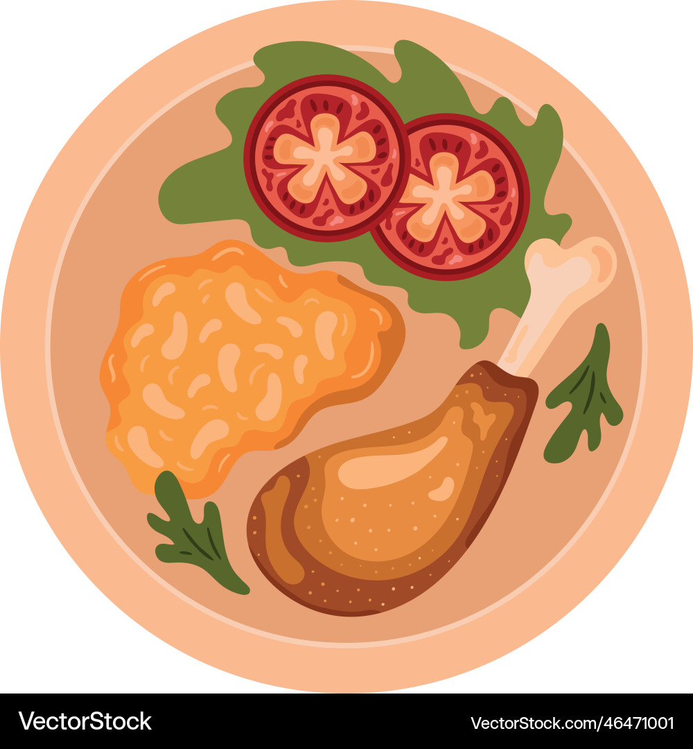 Mutton muslim food dish Royalty Free Vector Image