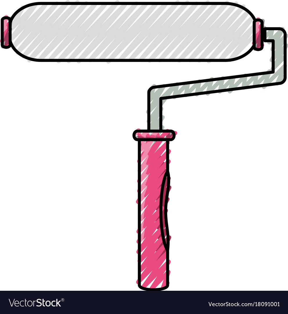 Paint roller Royalty Free Vector Image - VectorStock