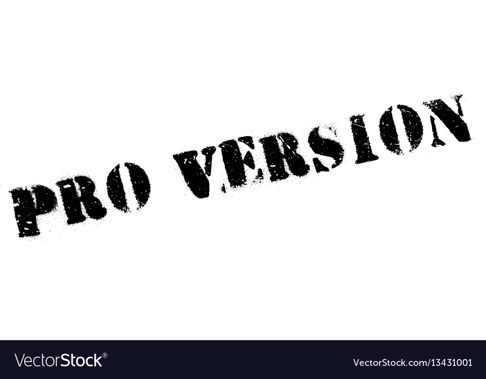 Pro version rubber stamp Royalty Free Vector Image