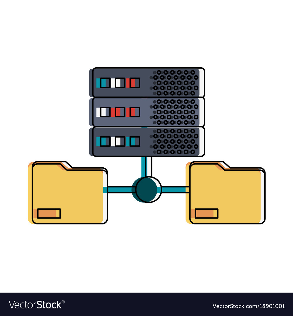 Servers internet technology Royalty Free Vector Image