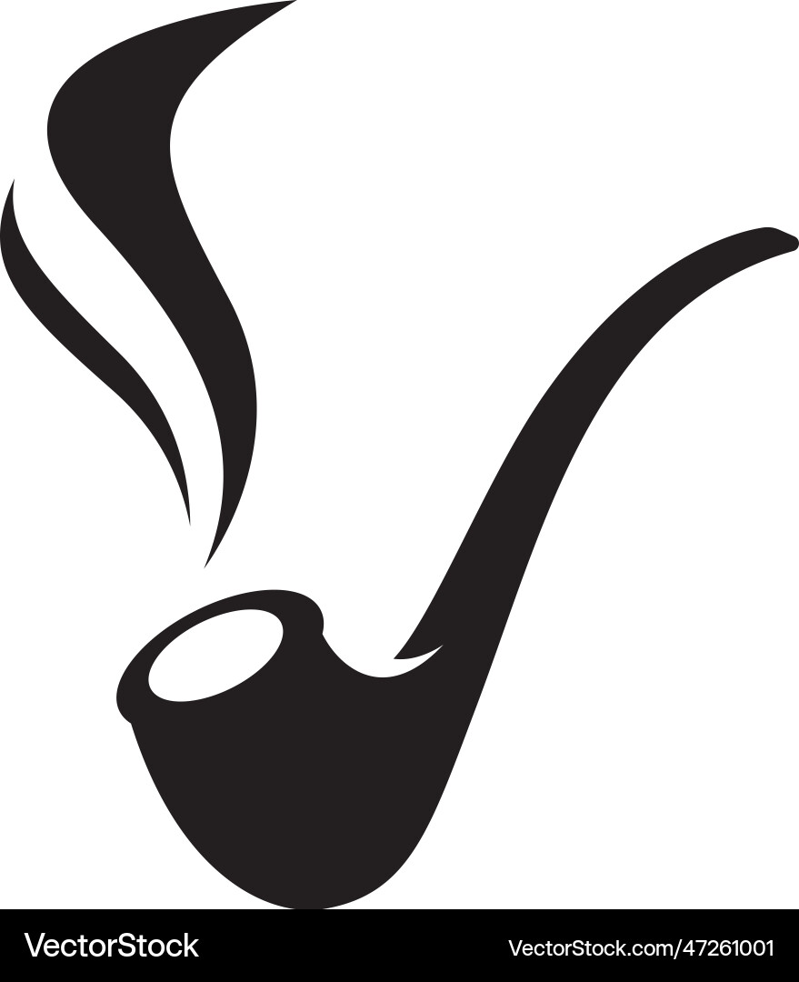 Smoke pipe logo images Royalty Free Vector Image