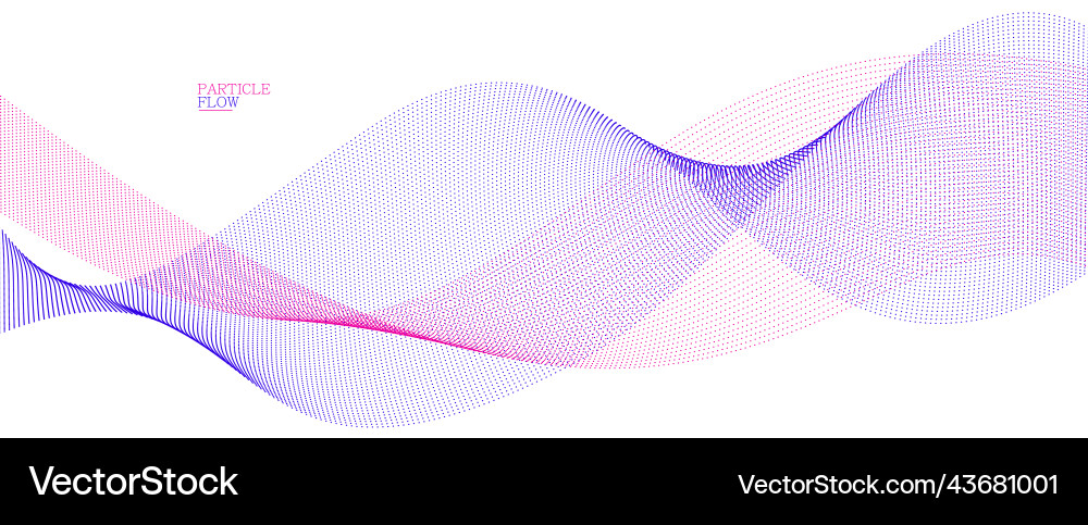 Tranquil abstract background with wave of flowing Vector Image