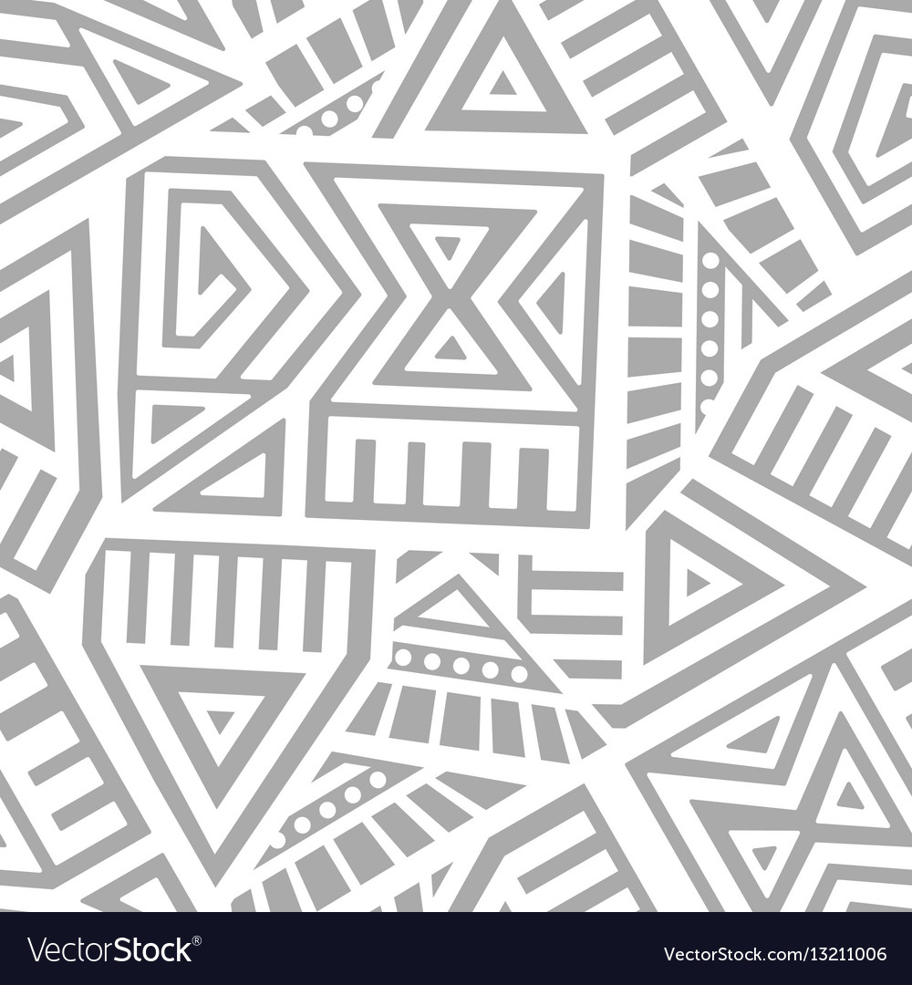 Aztec seamless pattern Royalty Free Vector Image