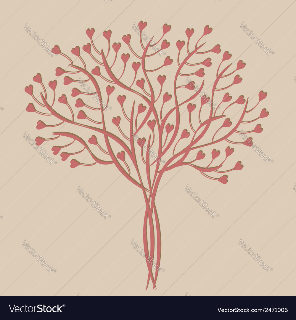 Decorative tree Royalty Free Vector Image - VectorStock