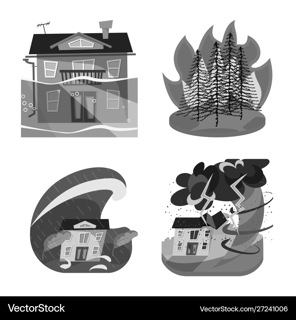 Design nature and apocalypse sign Royalty Free Vector Image