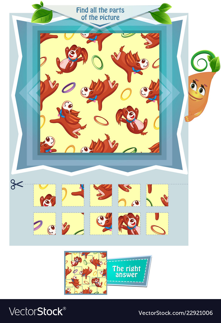 Find all the parts of the picture Royalty Free Vector Image