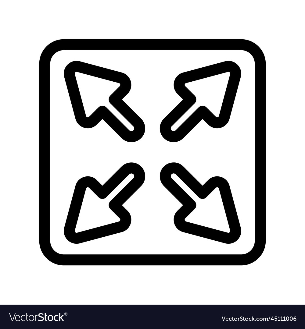 Full maximize icon Royalty Free Vector Image - VectorStock