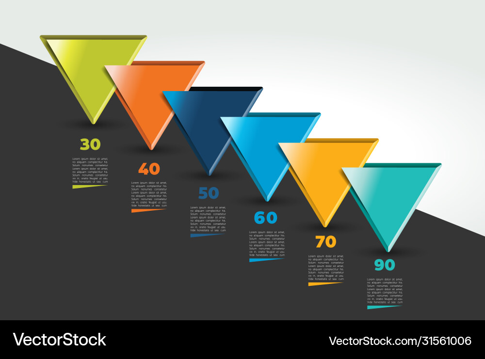 Infographic timeline banner step report Royalty Free Vector