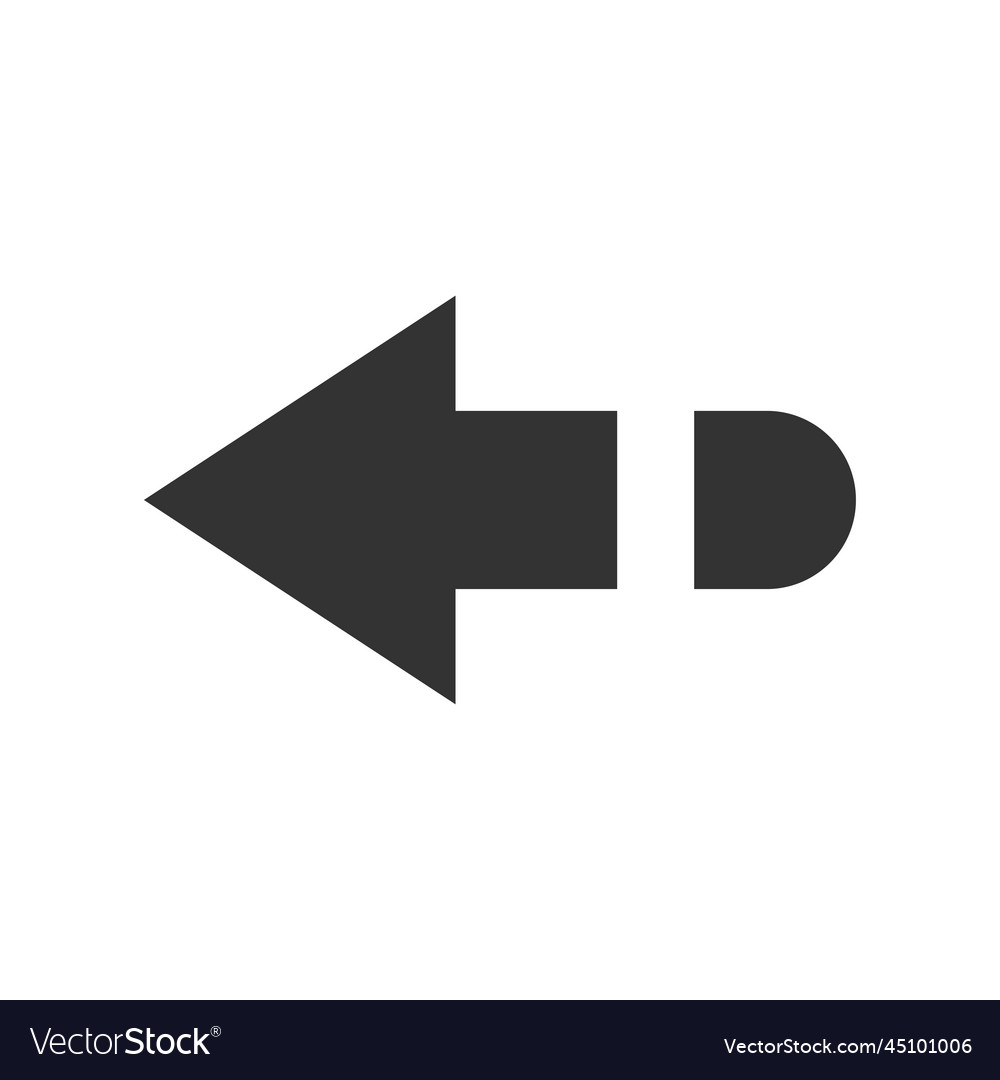 Left arrow icon Royalty Free Vector Image - VectorStock