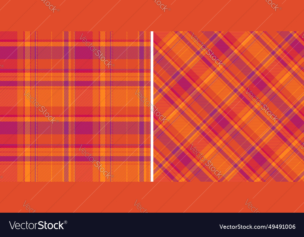 Seamless plaid check of background tartan Vector Image