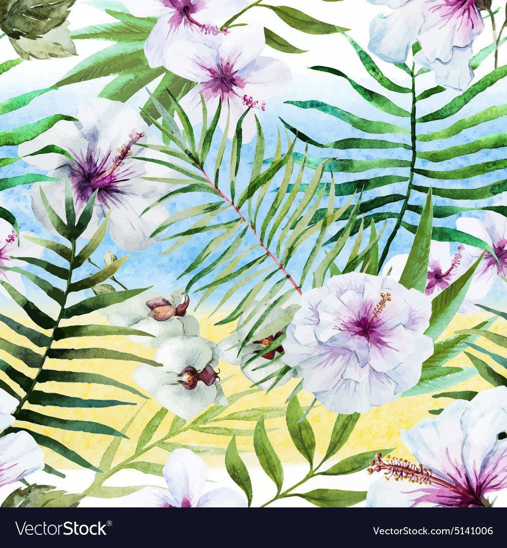 Tropical pattern Royalty Free Vector Image - VectorStock