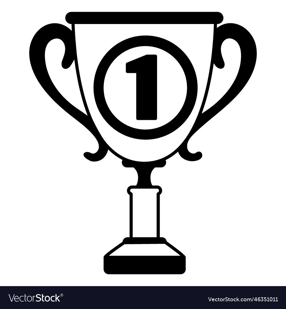 Award cup first Royalty Free Vector Image - VectorStock