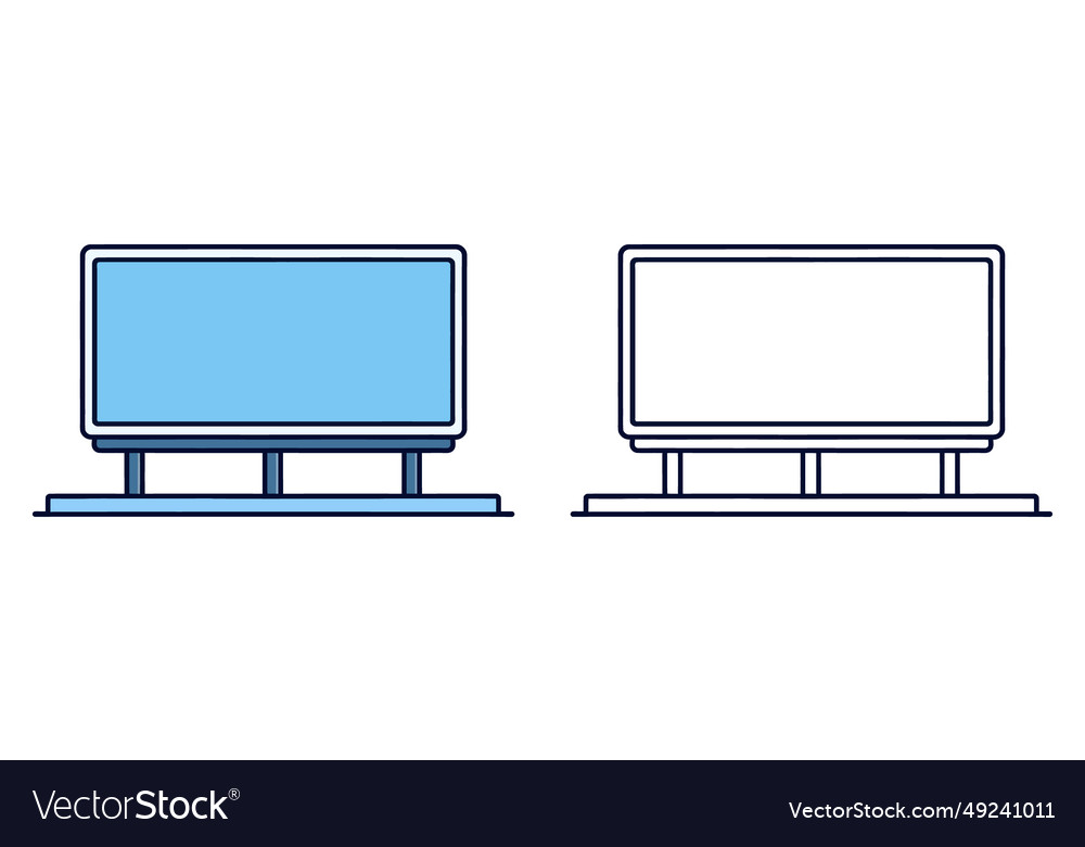Digital billboards bundle Royalty Free Vector Image