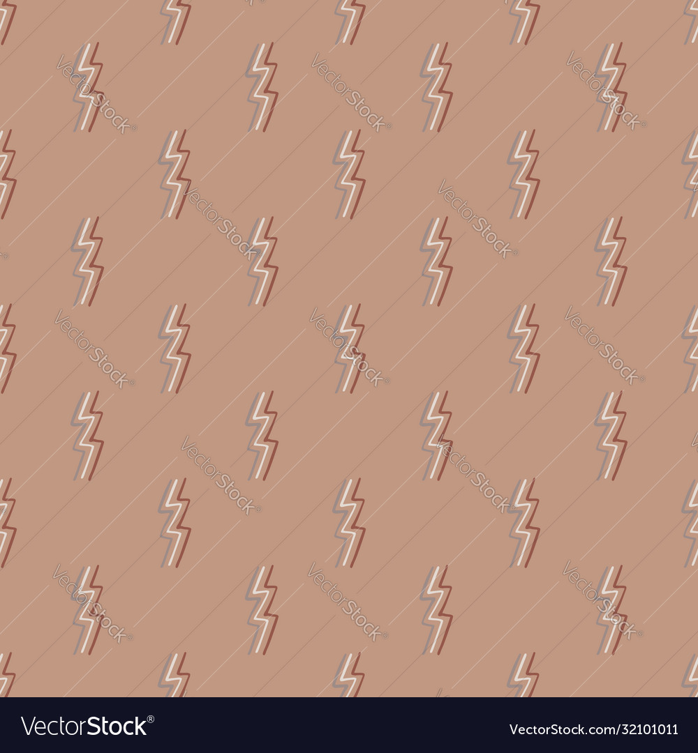 Geometric lightning doodle pattern modern zigzag Vector Image