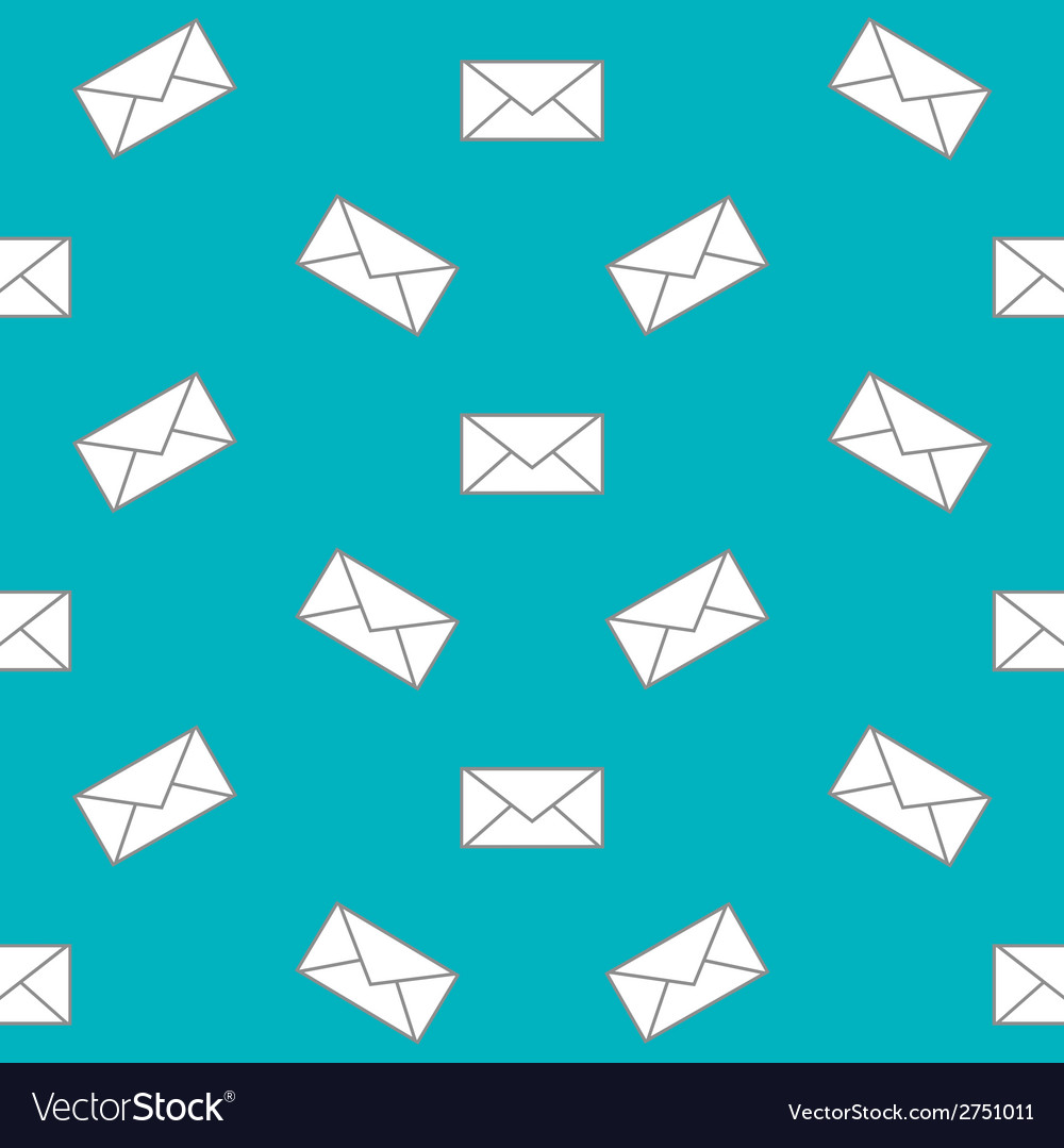 Mail envelope web icon seamless pattern background