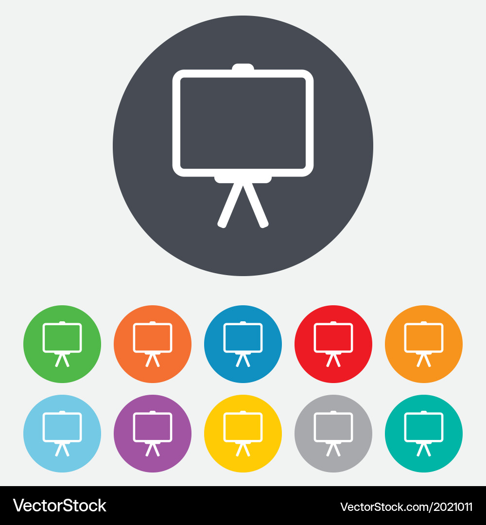 Präsentation Billboard Zeichen Symbol ppt Symbol Vektorbild