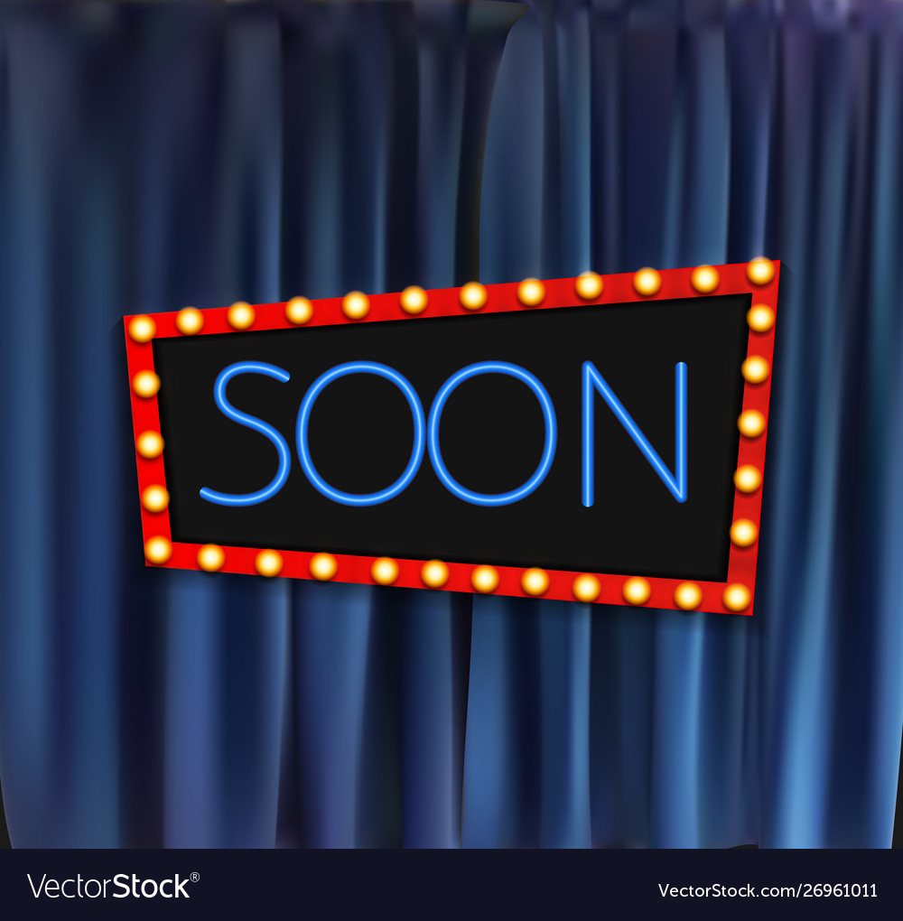 Realistic retro cinema now showing announcement Vector Image Realistic retro cinema now showing announcement Vector Image