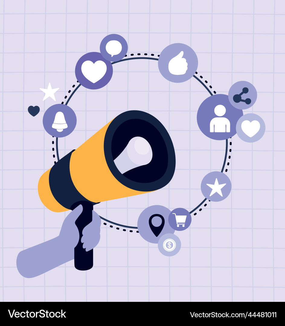 Social media cartel Royalty Free Vector Image - VectorStock