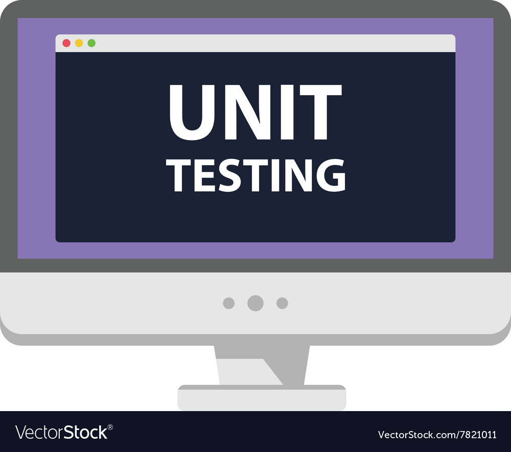 Web development computer display unit Royalty Free Vector