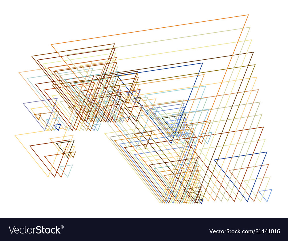 Color abstract triangle geometric pattern Vector Image